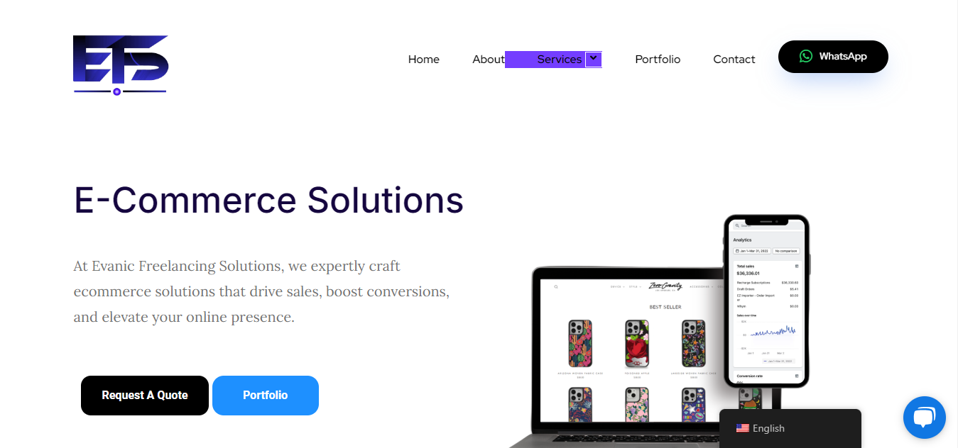 Ecommerce Solutions - Evanic Freelancing Solutions